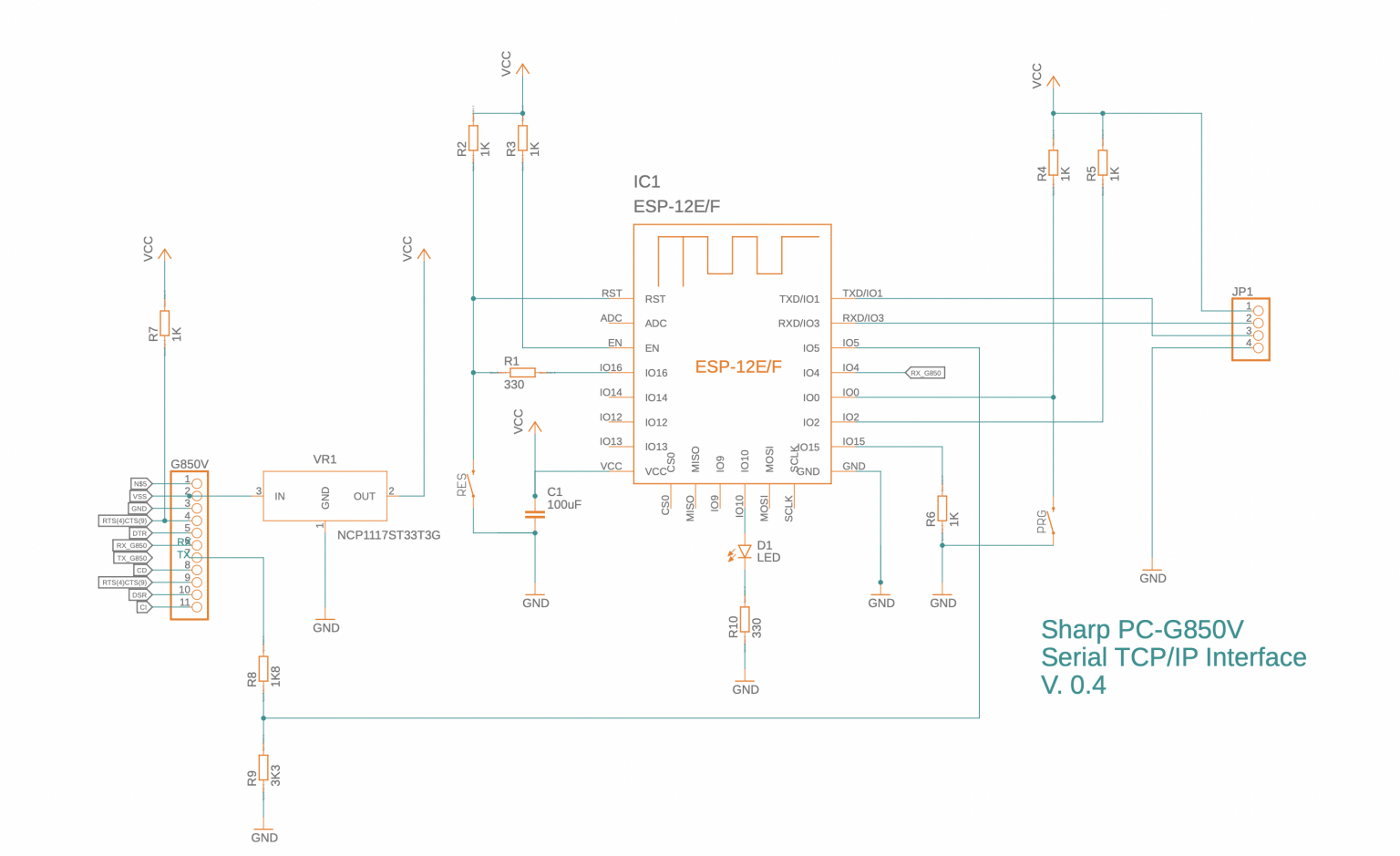 Sharp PC-G850 Serial over WiFi Module | Simple Stuff Matters